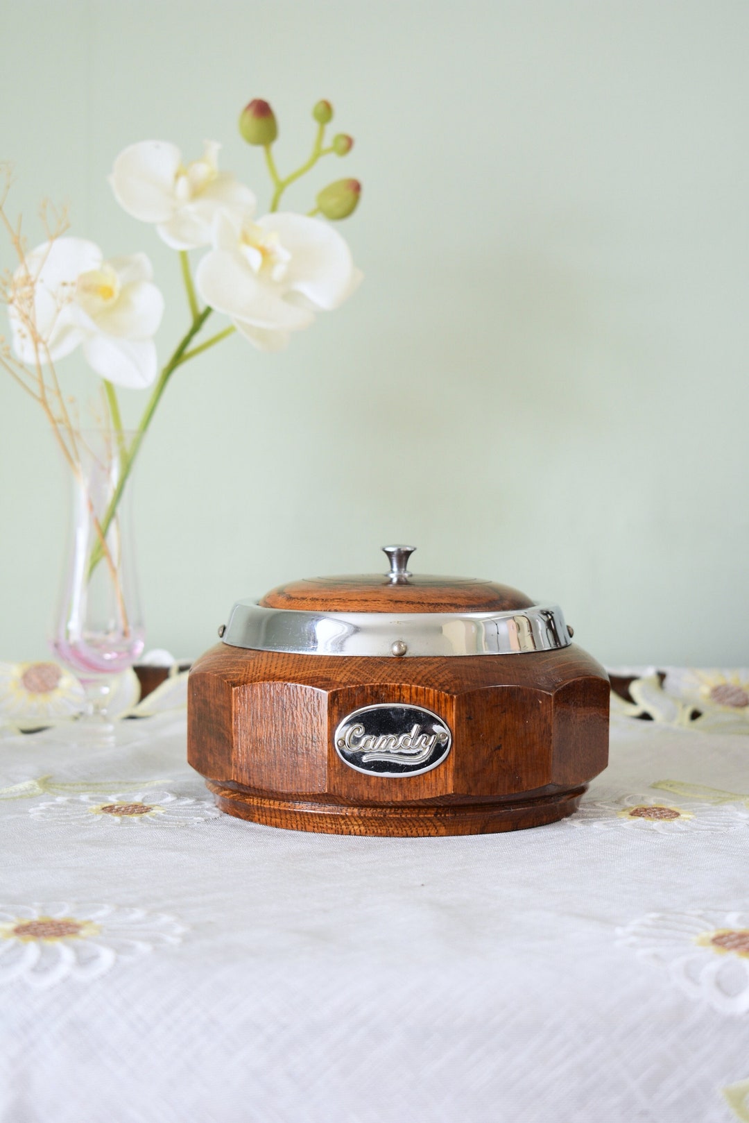 Buy Rare Find Vintage Retro Candy Wooden Box , Candy Box , Biscuit Box ...