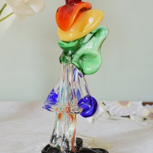 Marano Clown , Franco Toffolo Clown , Hand Made Glass , Glass Fingure ...