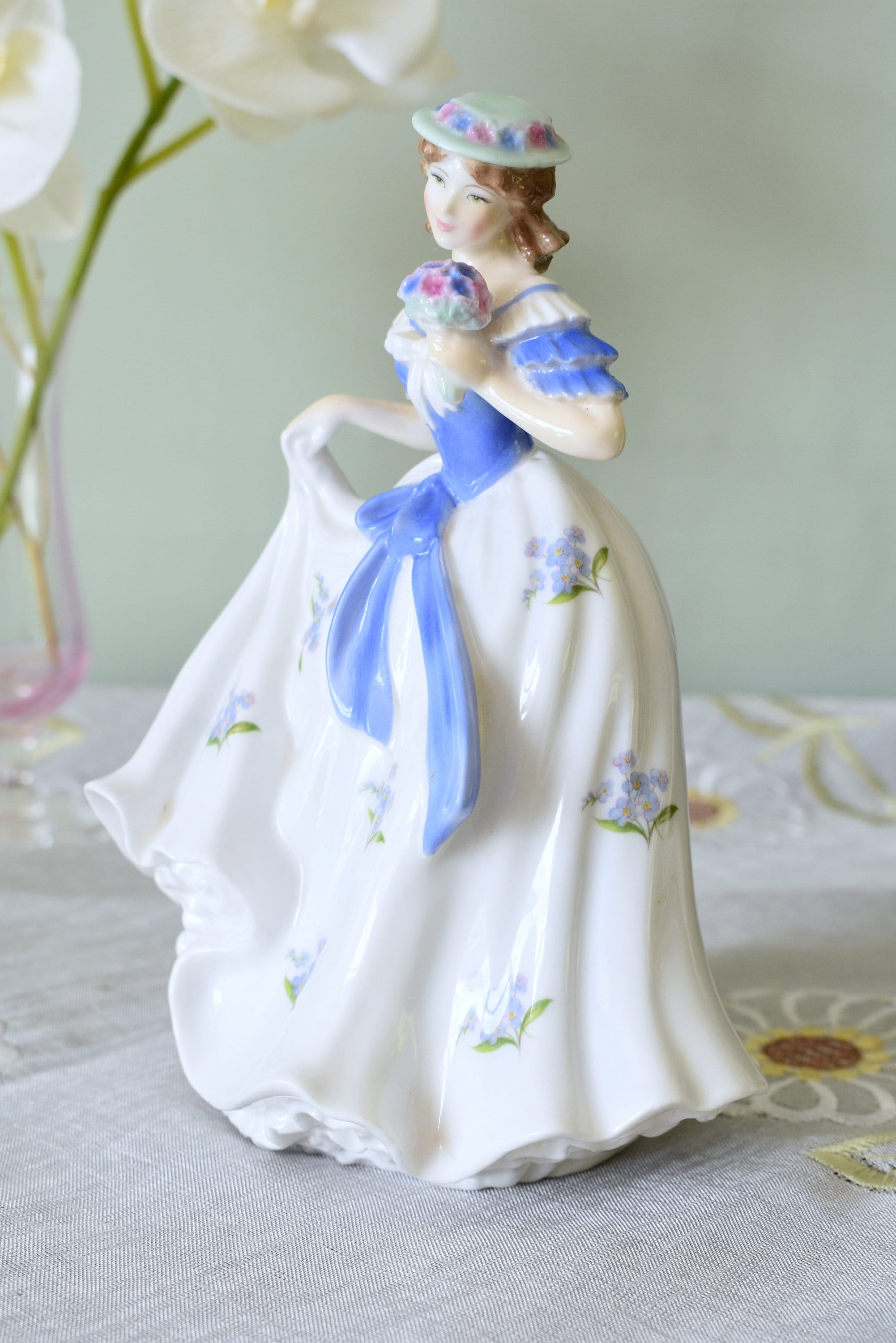 Vintage Royal Worcester sweet Forget Me Not - Etsy UK