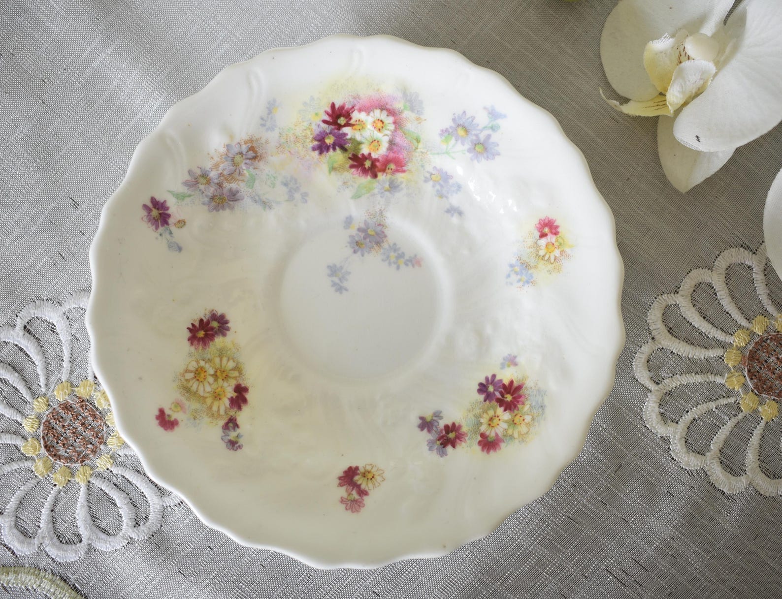 English Crescent Bone China Cup and Saucer Set , Made in England ...