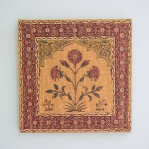 Vintage Laura Ashley Persian Tapestry Style Wall Mounted on a Square ...