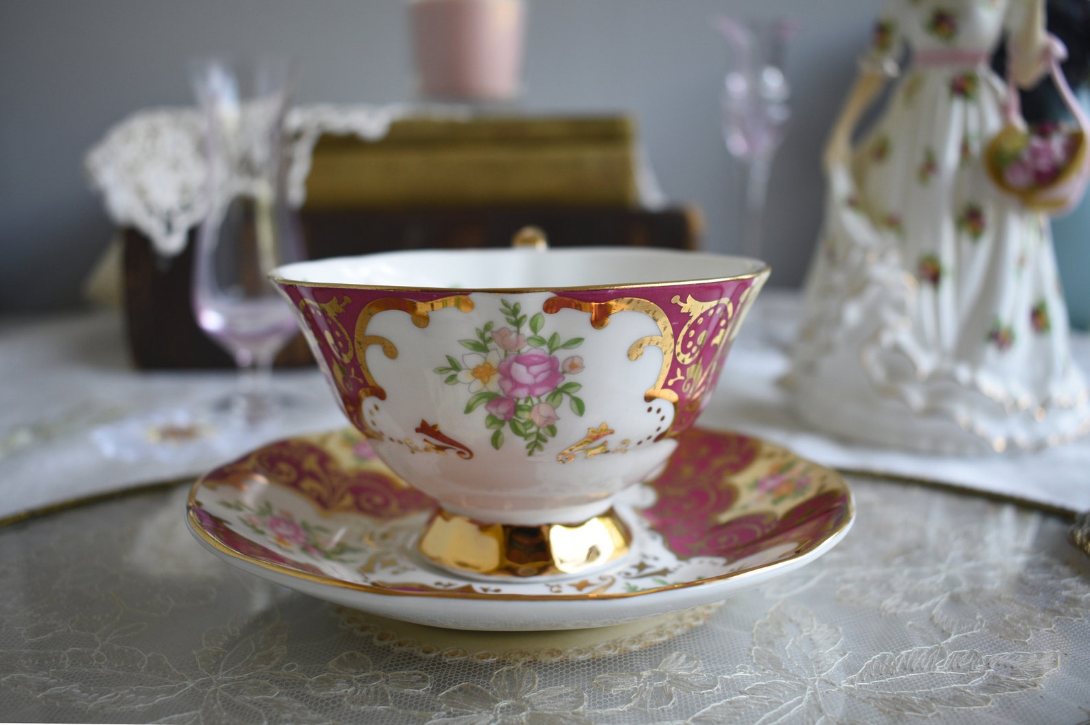 Vintage Elizabethan Staffordshire Balmond Fine Bone China, Hand ...