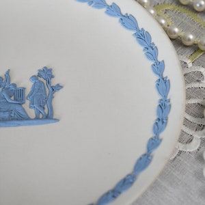 Vintage Wedgwood Jasperwear Blue on White Decorative Plate 16.5cm ...