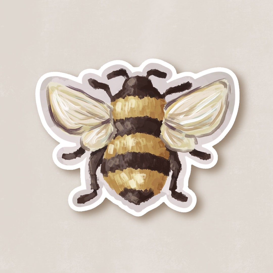 Bumble Bee - Waterproof Physical Sticker - Etsy