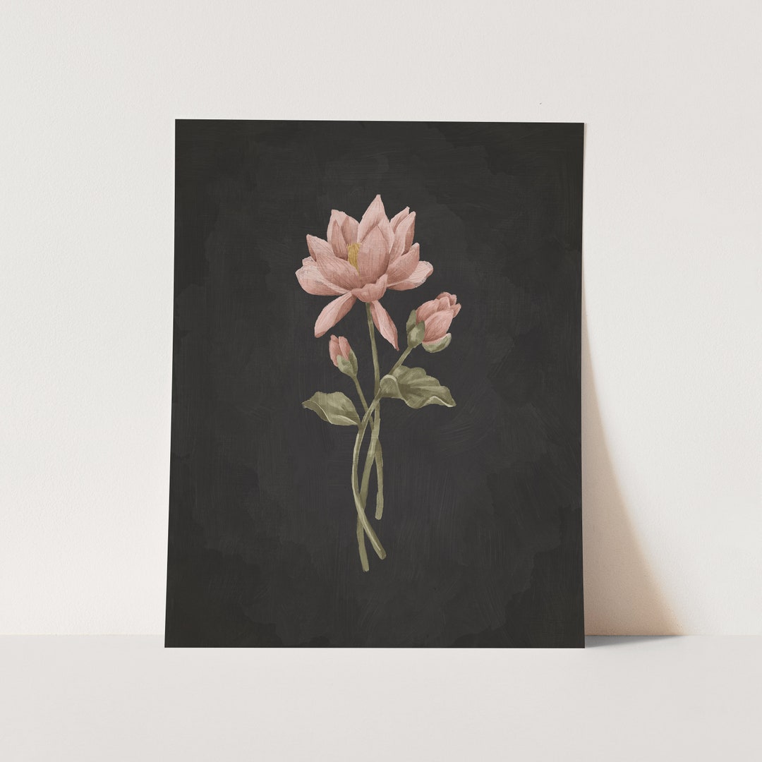 July Birth Flower Print | Waterlily - Etsy