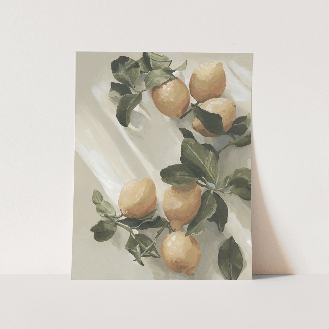 Sunlit Citrus | Physical Giclee Print - Etsy