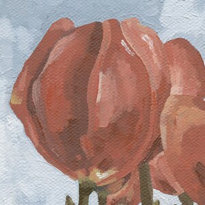 Tulip Fields in Bloom | Oil Painting Wall Art Print - Etsy