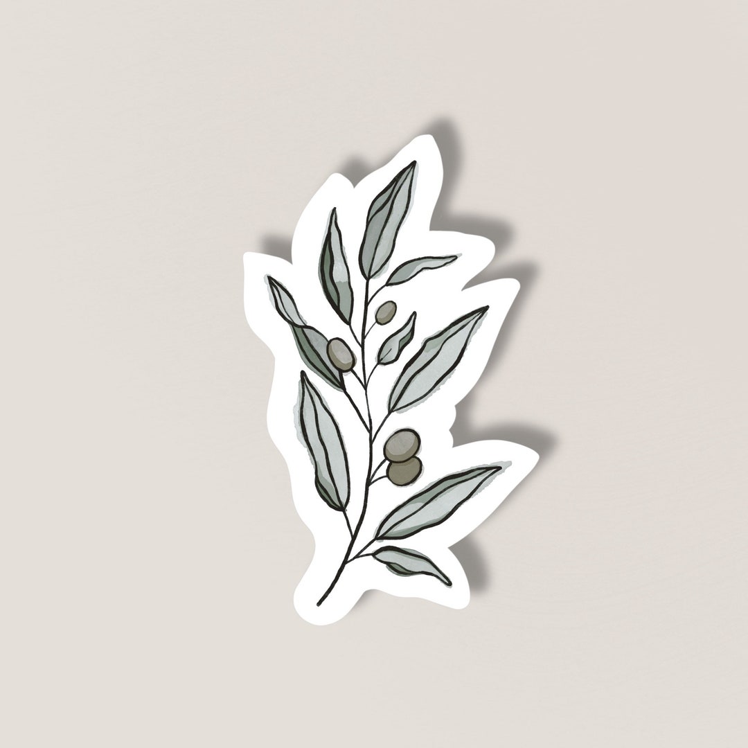 Olive Branch - Physical Sticker - Waterproof - Etsy