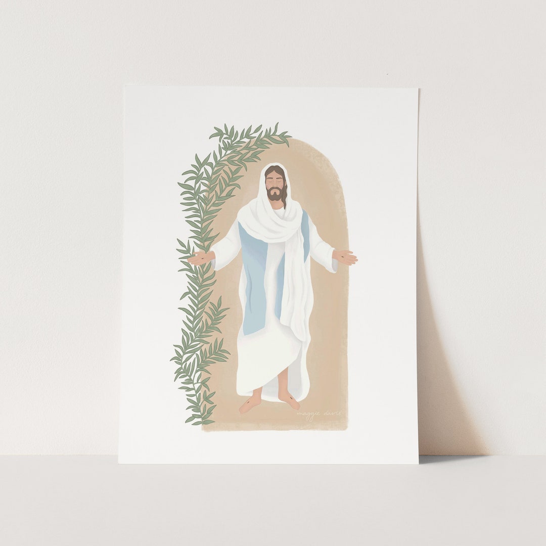 He is Risen - Jesus Easter Print - PHYSICAL Print - Etsy