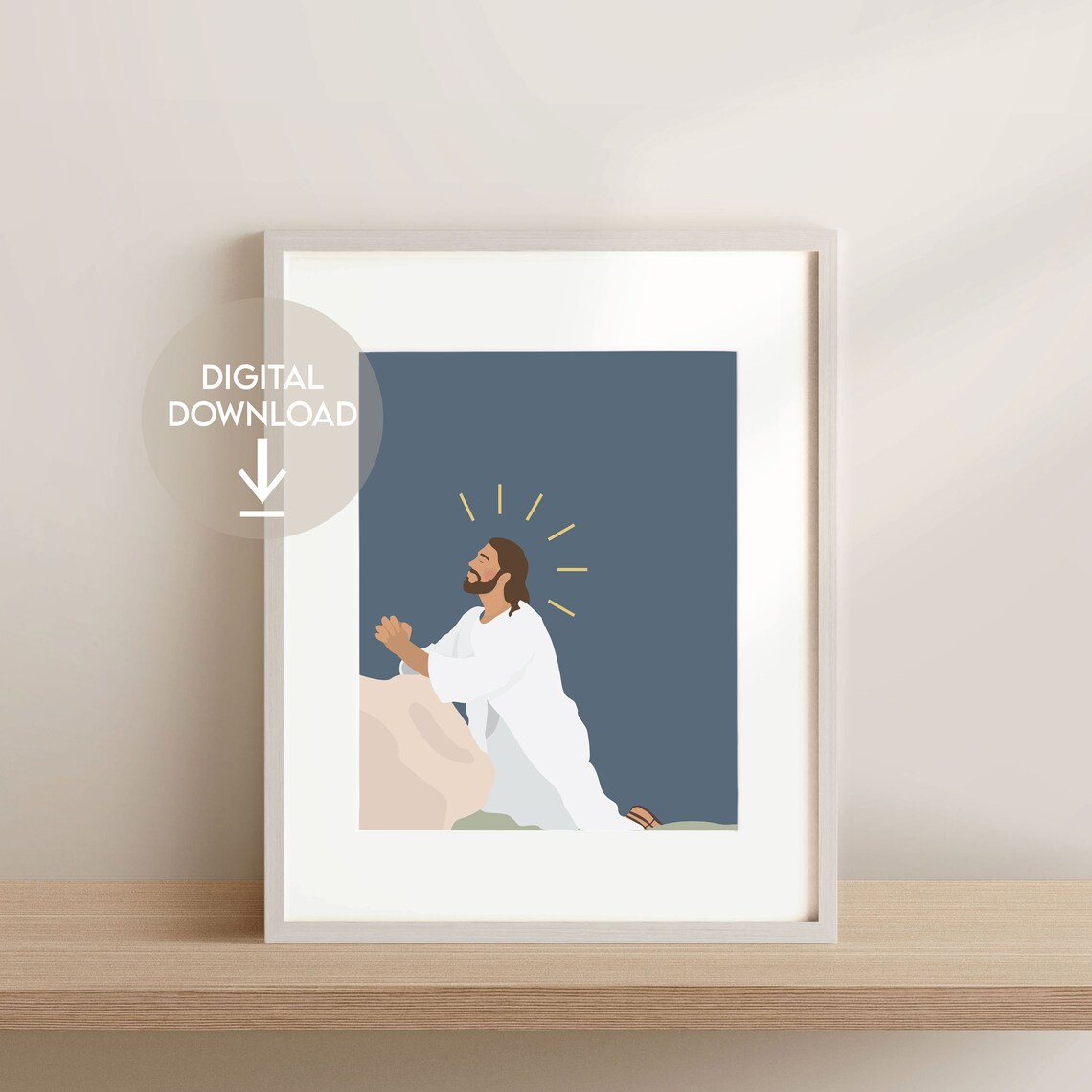 Jesus in the Garden of Gethsemane Print Christian Digital - Etsy