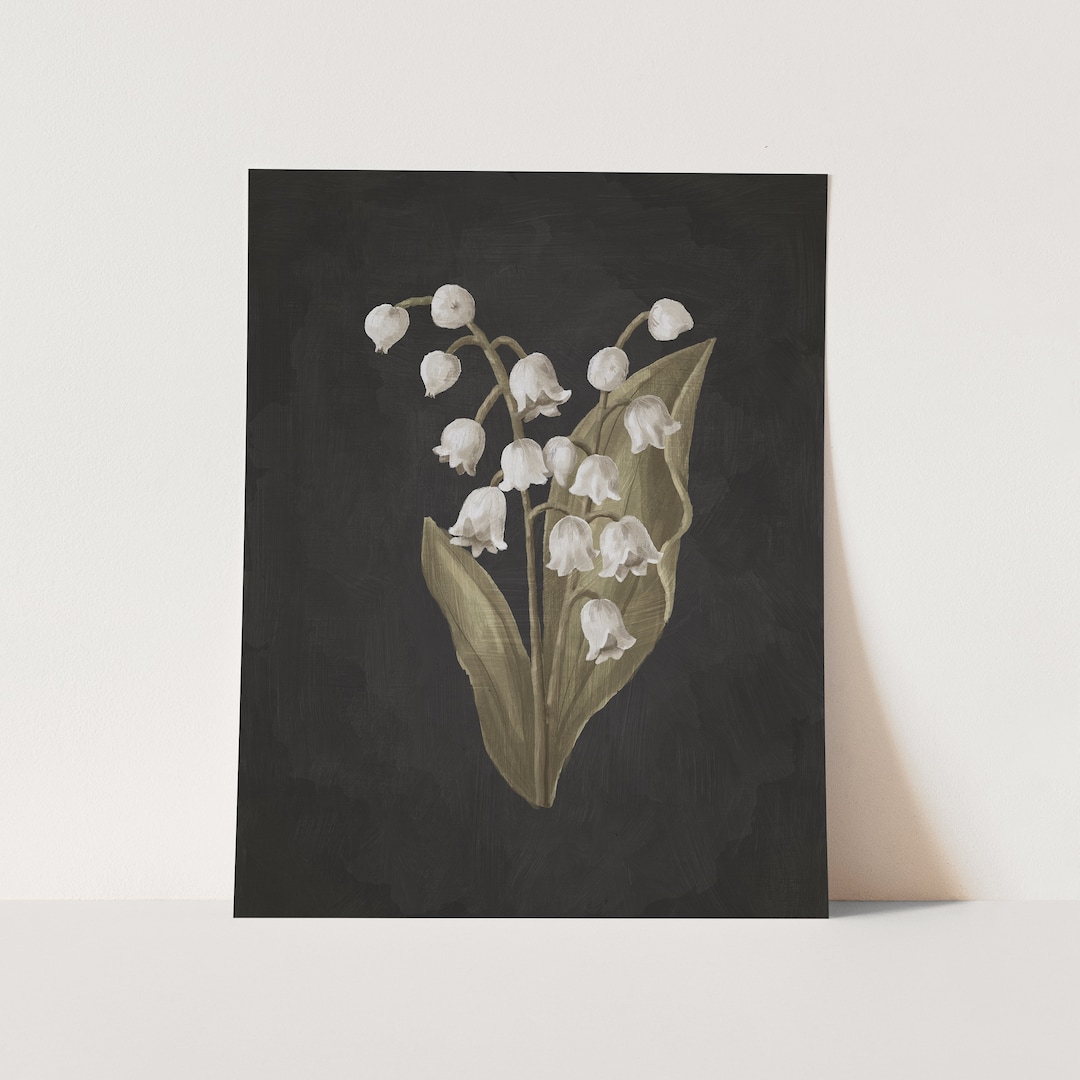 May Birth Flower Print | Lily of the Valley - Etsy