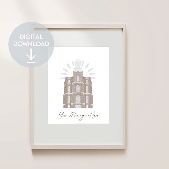 Logan Temple Print LDS Print Digital Download | Etsy