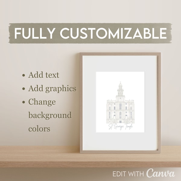 St. George Temple Prints - Etsy