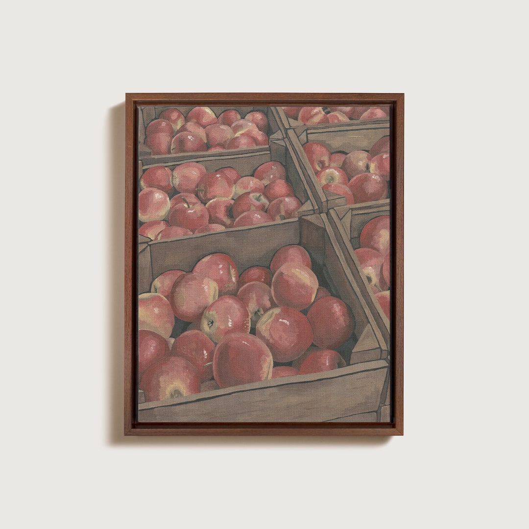 Apple Harvest | FRAMED Canvas Print - Etsy