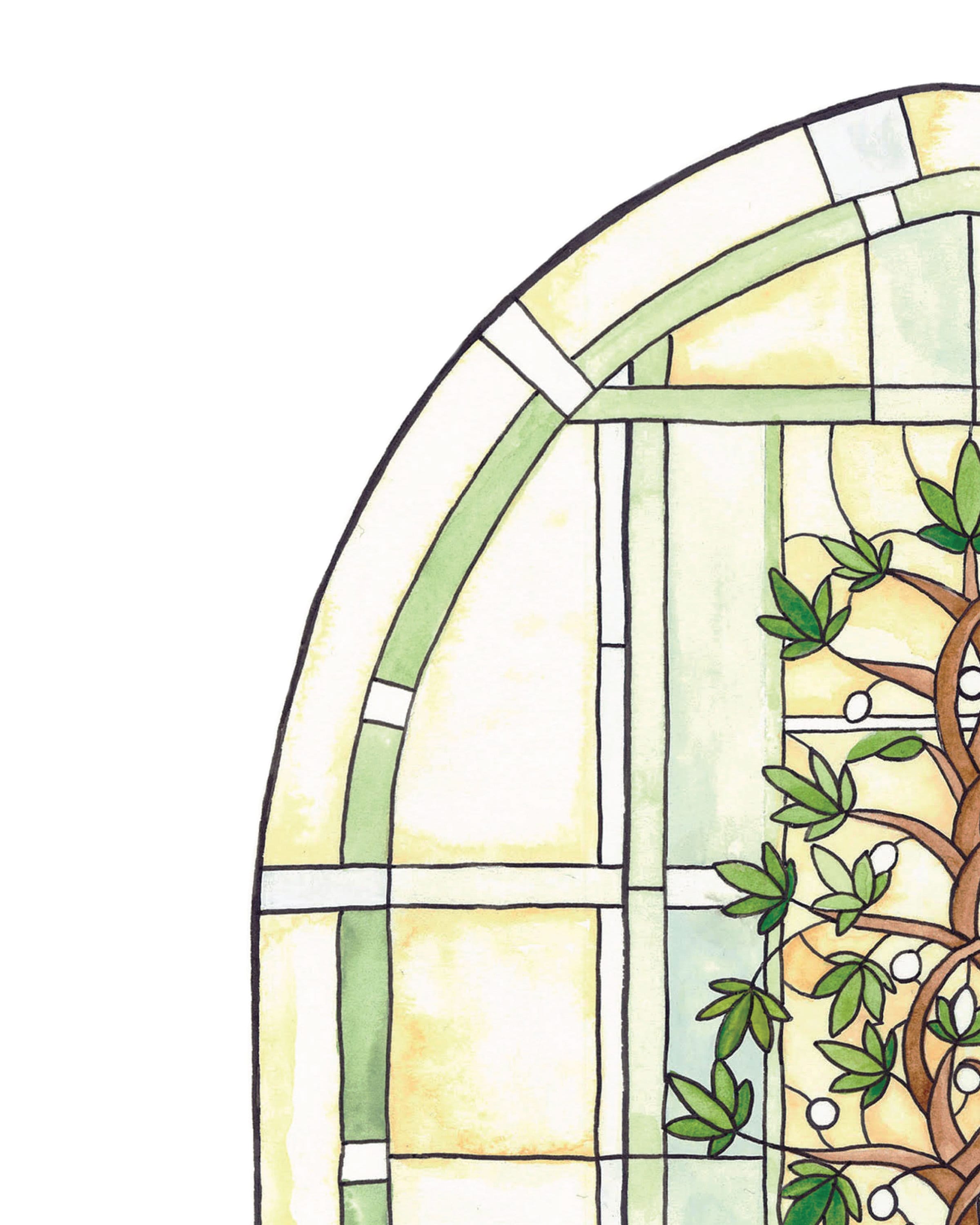 Watercolor Tree of Life Window Painting Latter-day Saint | Etsy
