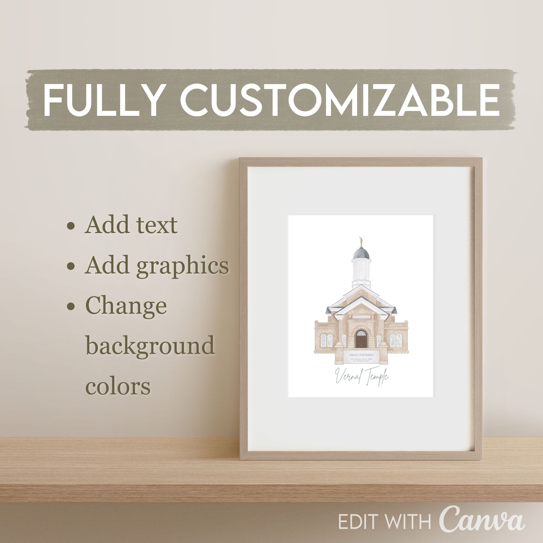 Vernal Temple Print - LDS Print Digital Download - Etsy
