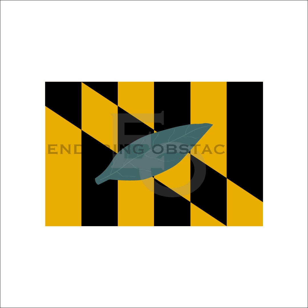 Calvert County Maryland Flag, Digital Vector File SVG, Ai, Png, Dxf ...