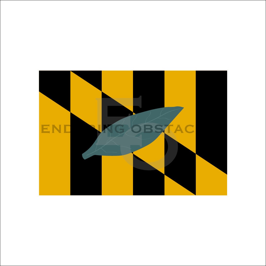 Calvert County Maryland Flag Digital Vector File SVG Ai - Etsy