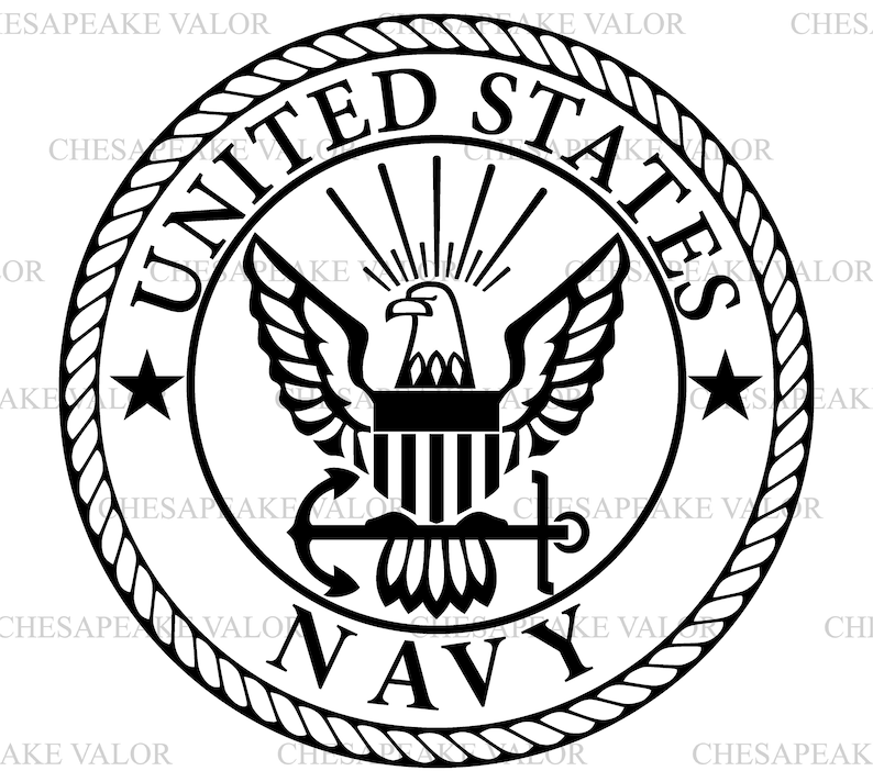 United States Navy Emblem and Rank Insignia Vector Files SVG - Etsy
