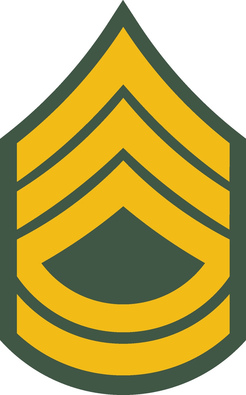 United States US Army Rank Insignia Chevrons, All Colors, Digital ...