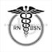Registered Nurse RN BSN Logo and Emblem SVG Vector Svg Pdf - Etsy