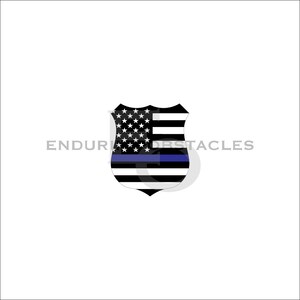 Thin Blue Line Flag Digital Vector Pack, Police / Sheriff / Law ...
