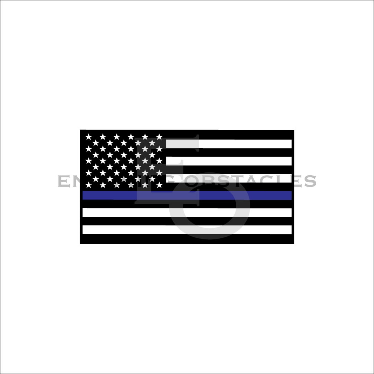 Thin Blue Line Flag Digital Vector Pack, Police / Sheriff / Law ...