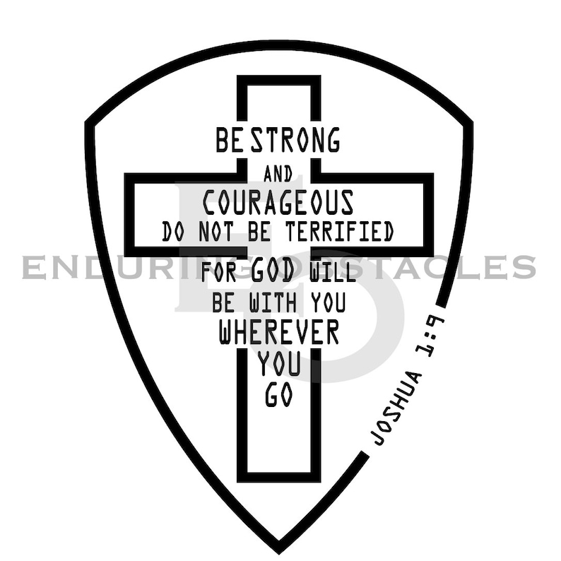 Joshua 1:9 SVG Bible Verse Religious Christian SVG PNG | Etsy
