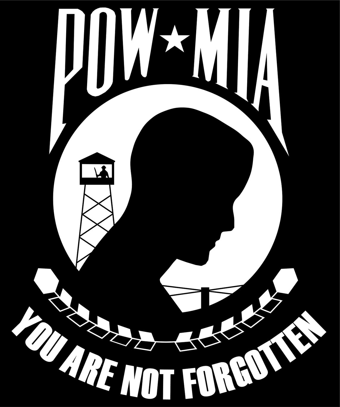 POW MIA Logo Emblem Vector SVG, Png, Pdf, Ai, Dxf Eps - Etsy