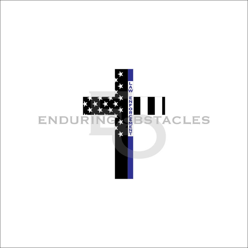 Thin Blue Line Flag Digital Vector Pack Police / Sheriff / - Etsy