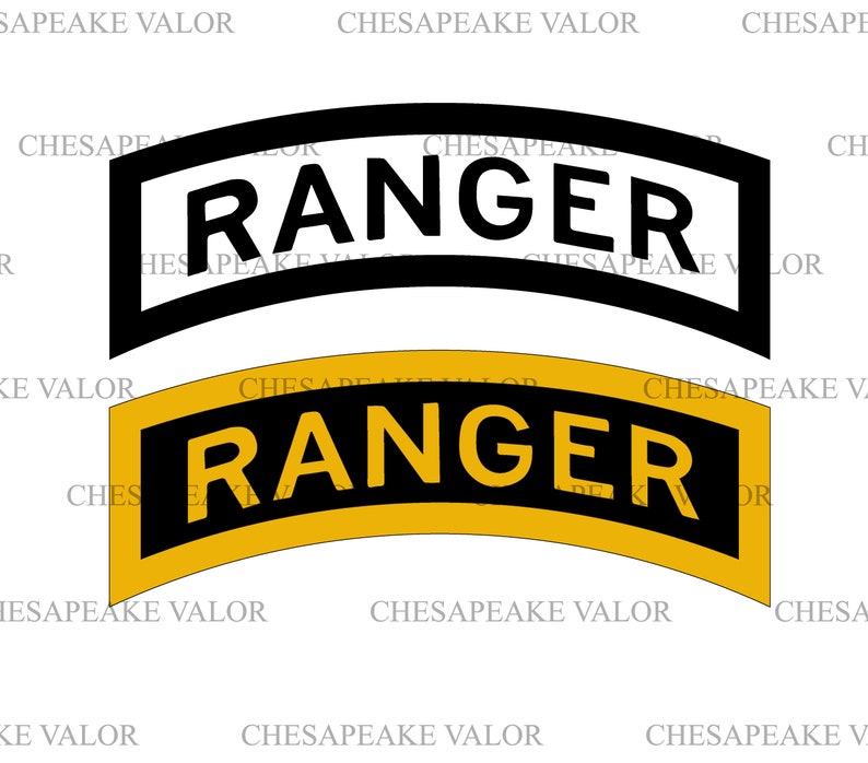 US Army Ranger Tab Vector File SVG Png Ai Pdf Eps Full - Etsy Hong Kong