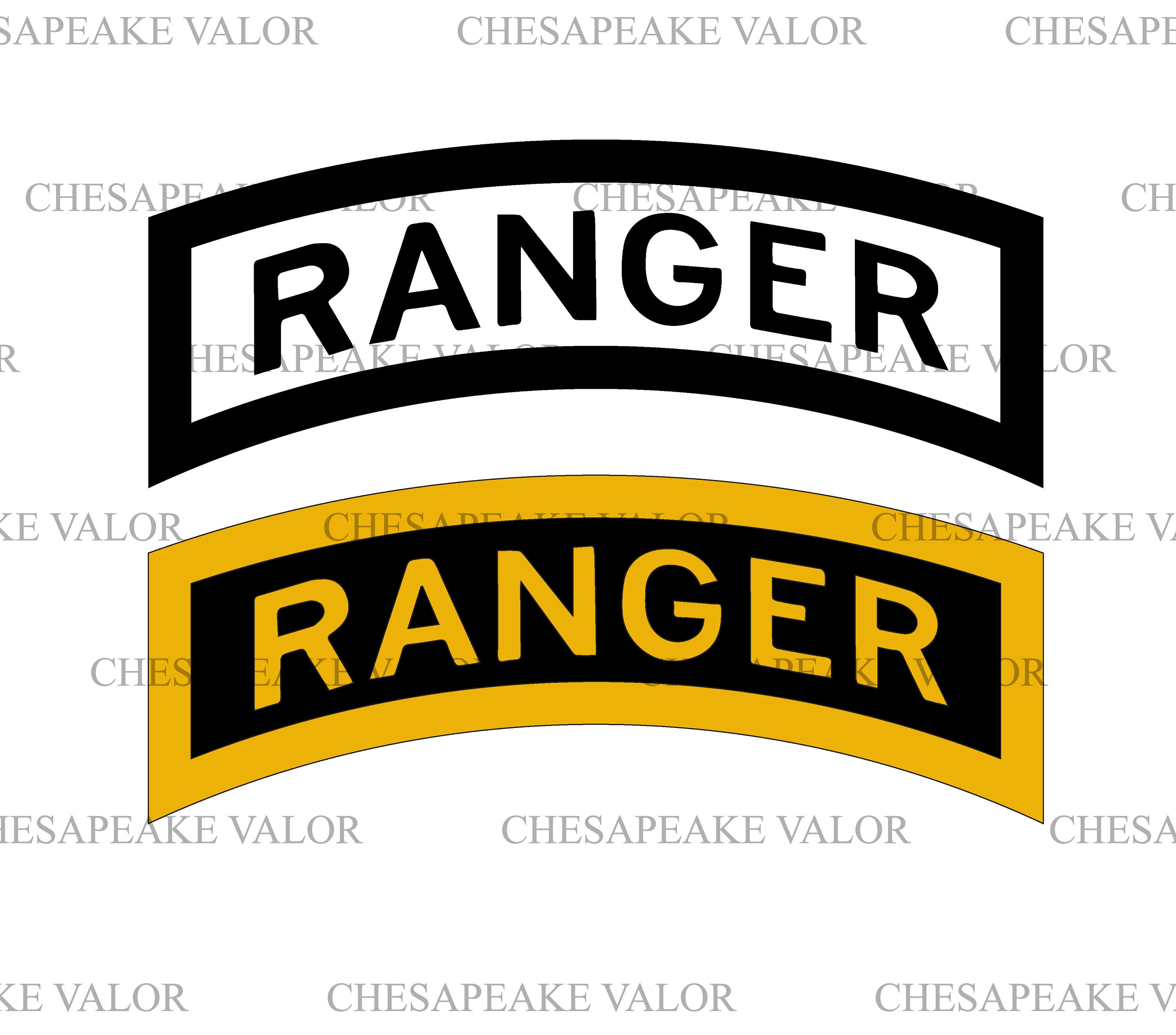 Us Army Ranger Tab Vector File Svg Png Ai Pdf Eps Full Etsy