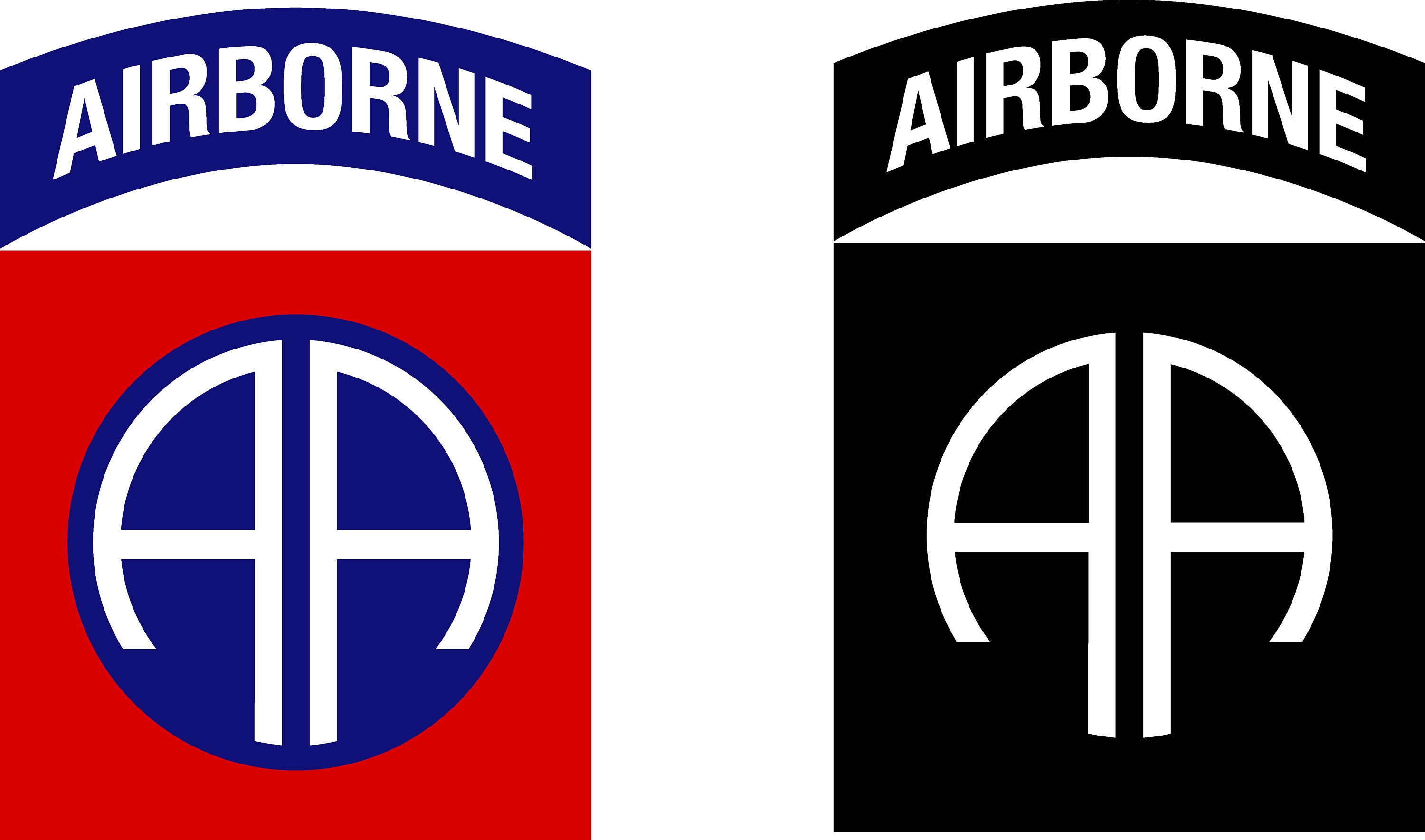 82nd Airborne Logo Unit Insignia, Jump Wings, Airborne Tab, US Army ...