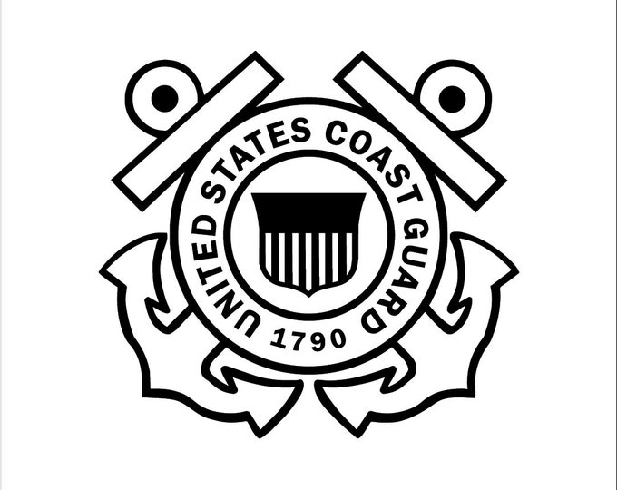 United States Coast Guard Logo Emblem Vector SVG Pdf Dxf - Etsy