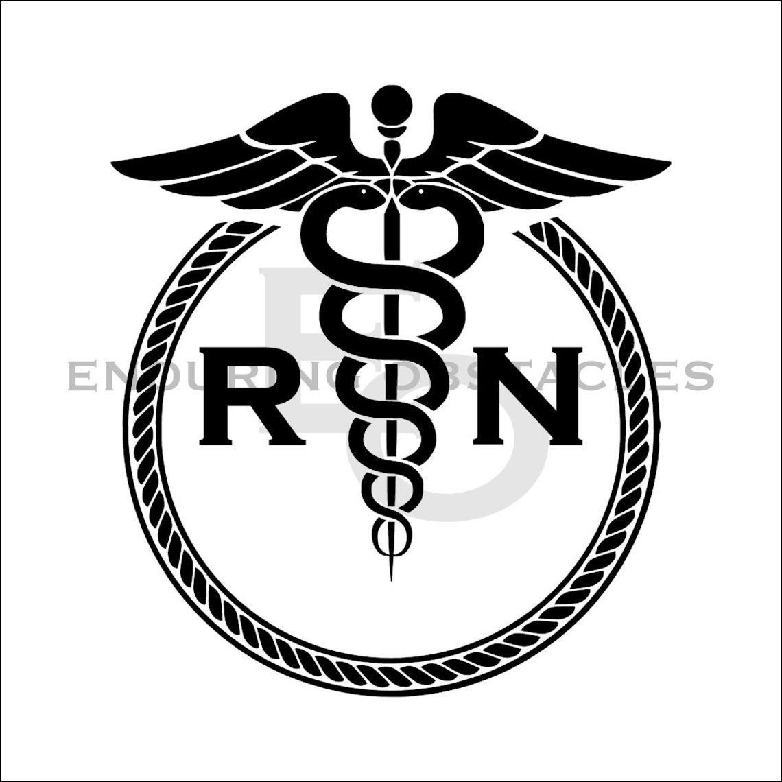 Registered Nurse RN BSN Logo and Emblem SVG Vector Svg Pdf - Etsy