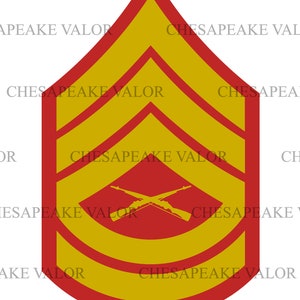 USMC Marine Corps Rank Insignia Chevrons, All Colors, Digital Vector ...