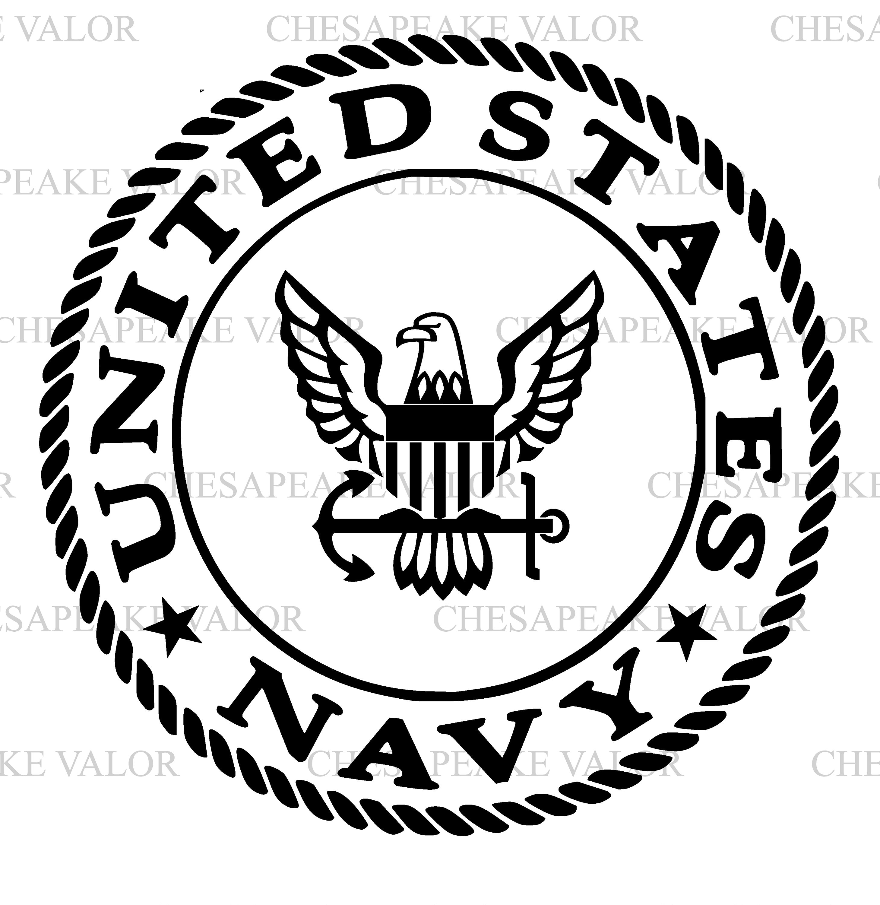 United States Navy Emblem and Rank Insignia Vector Files SVG - Etsy