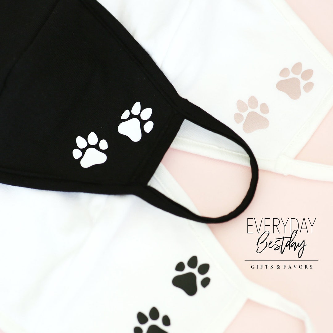 Dog Paw Face Mask,face Mask for Dog Lover,dog Mom Face Mask,triple ...