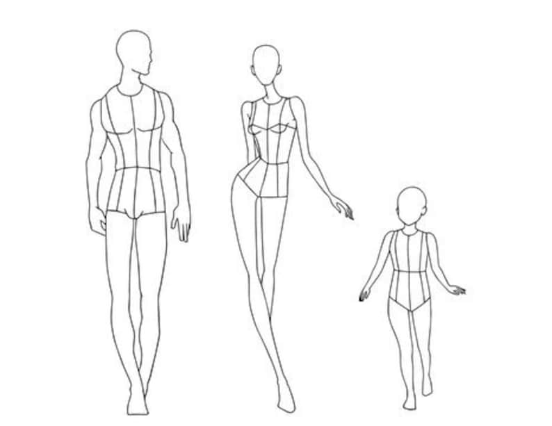 FASHION DESIGN CROQUIS ~ Fashion Template ~ Woman's Silhouette ...