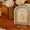 Rattan Table Numbers | Boho Arch Table Numbers | Wedding Table Number ...