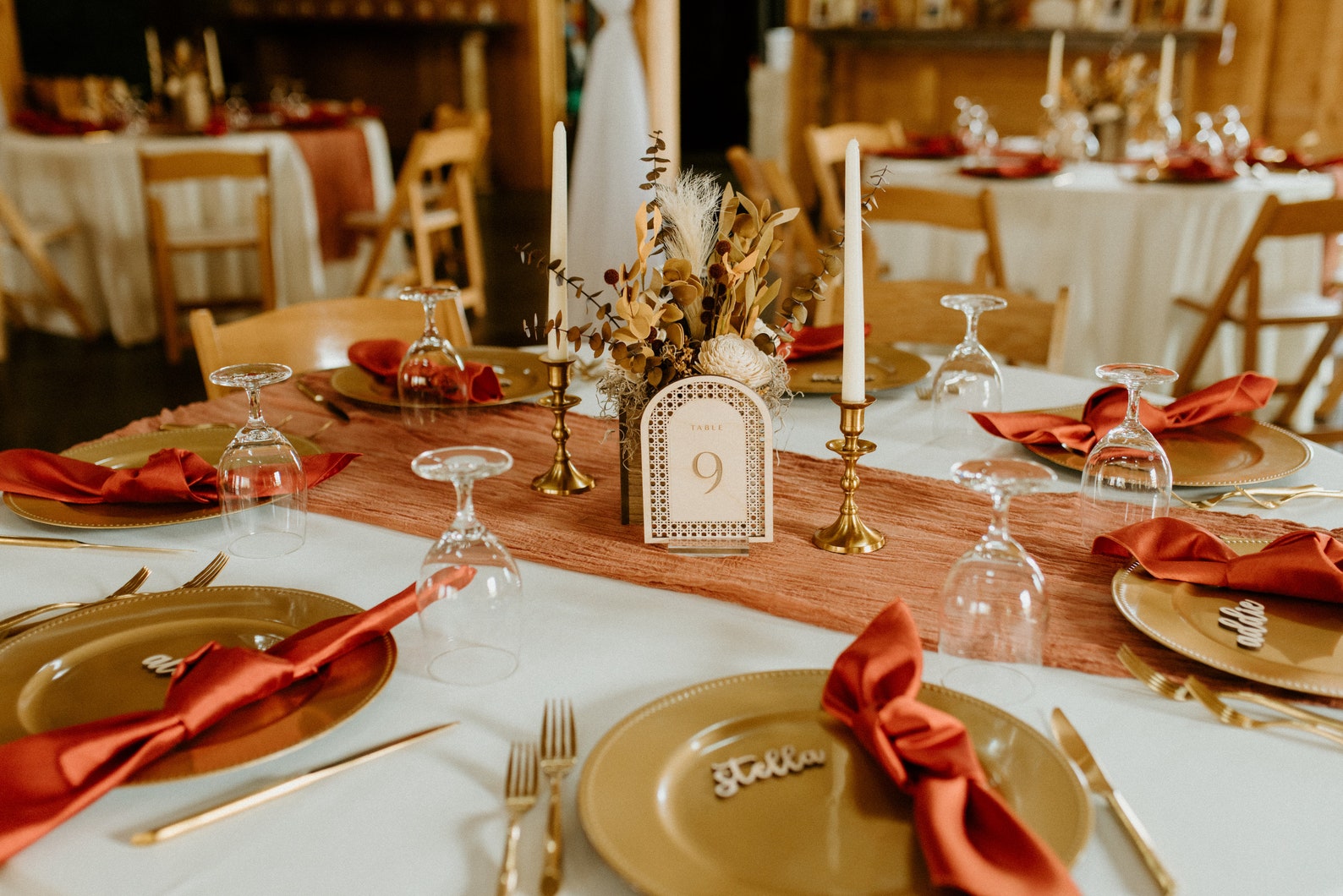 Rattan Table Numbers Boho Arch Table Numbers Wedding Table Number Sign ...