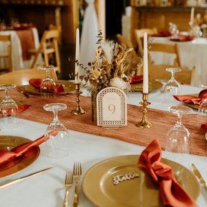 Rattan Table Numbers | Boho Arch Table Numbers | Wedding Table Number ...