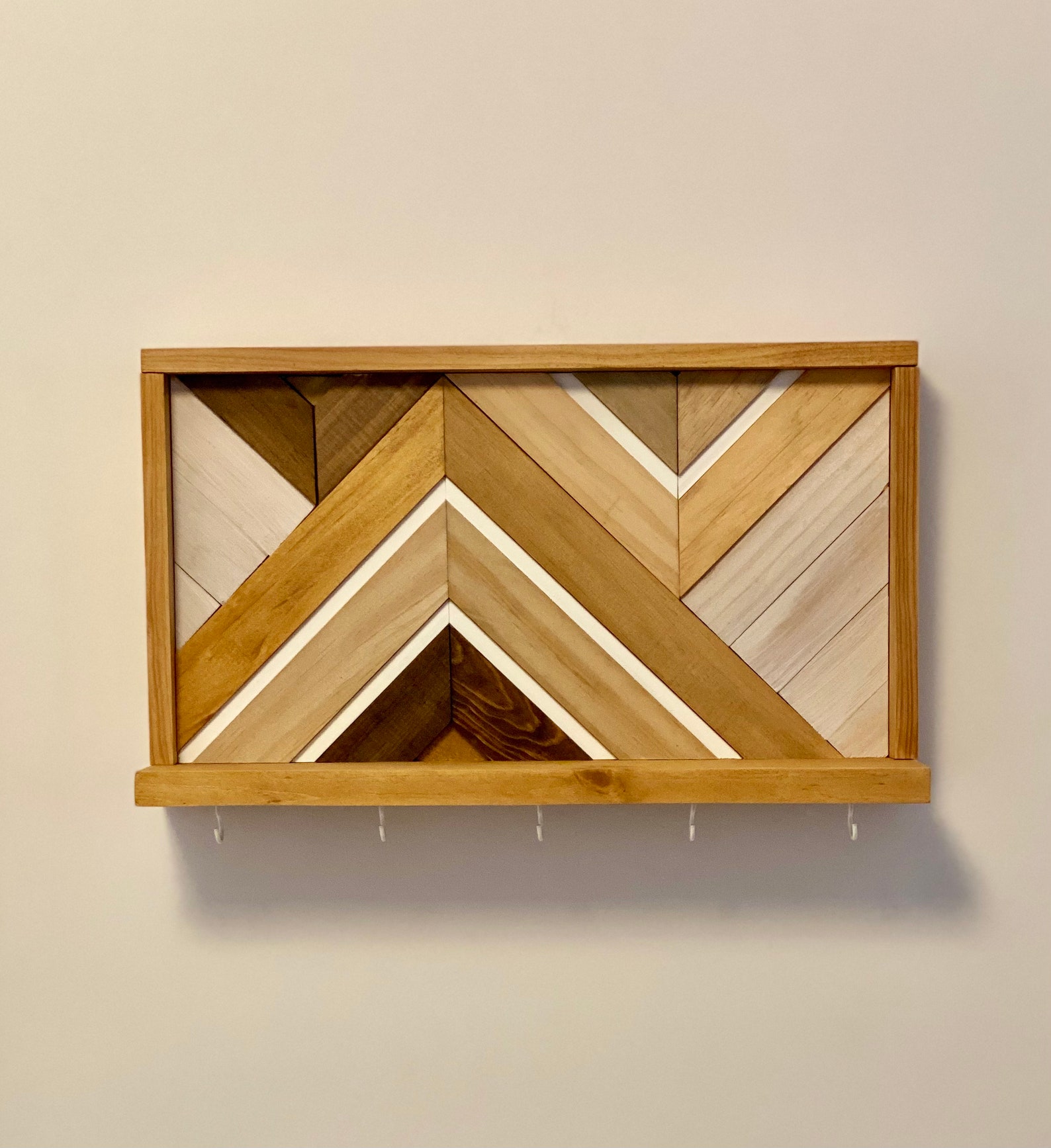 Key Holder With Ledge Entry Way Decor Housewarming Gift - Etsy