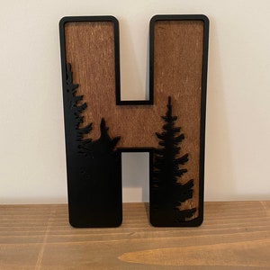 Forest Letters | Woodland Nursery | Nursery Decor | Custom Letters ...