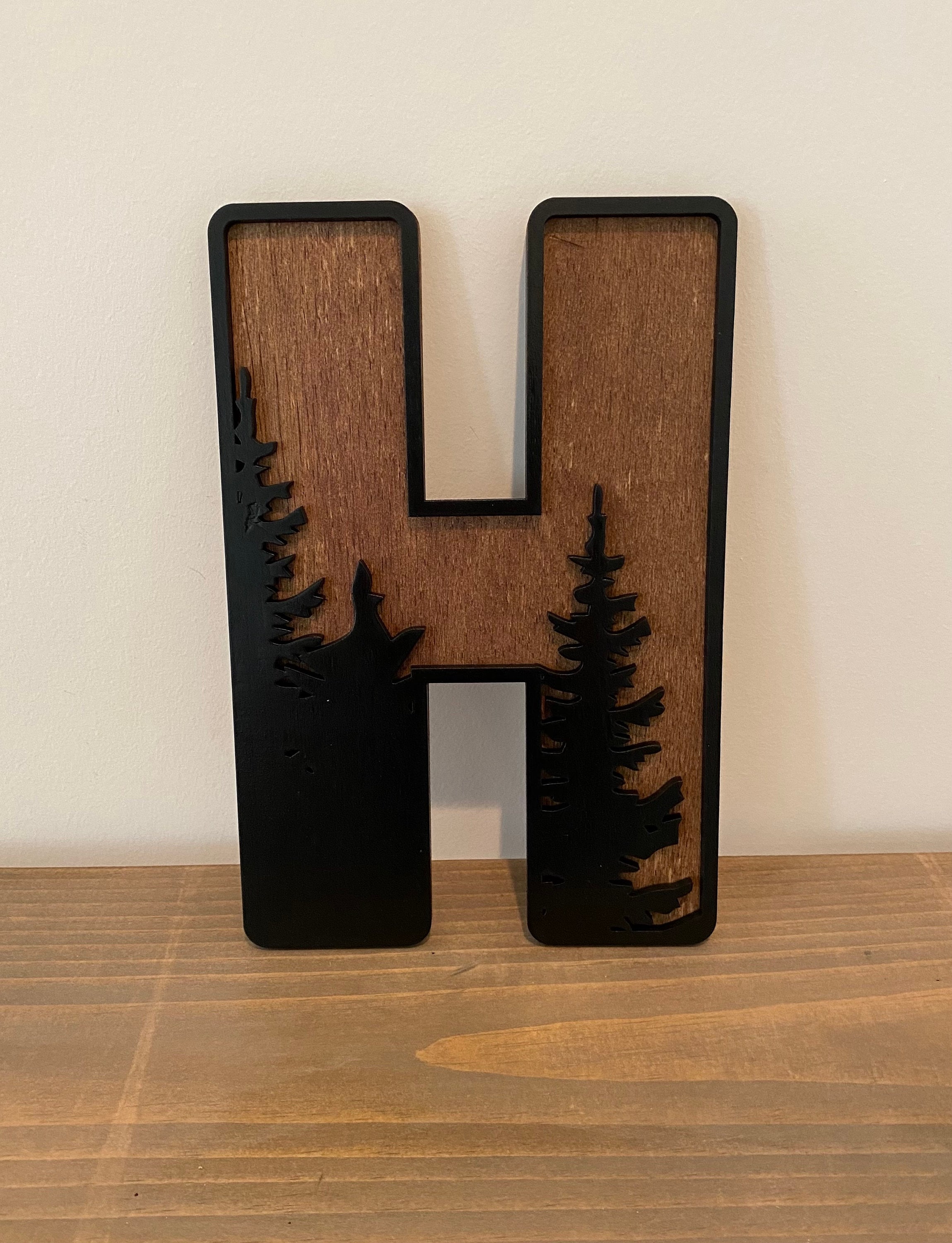 Forest Letters Woodland Nursery Nursery Decor Custom - Etsy