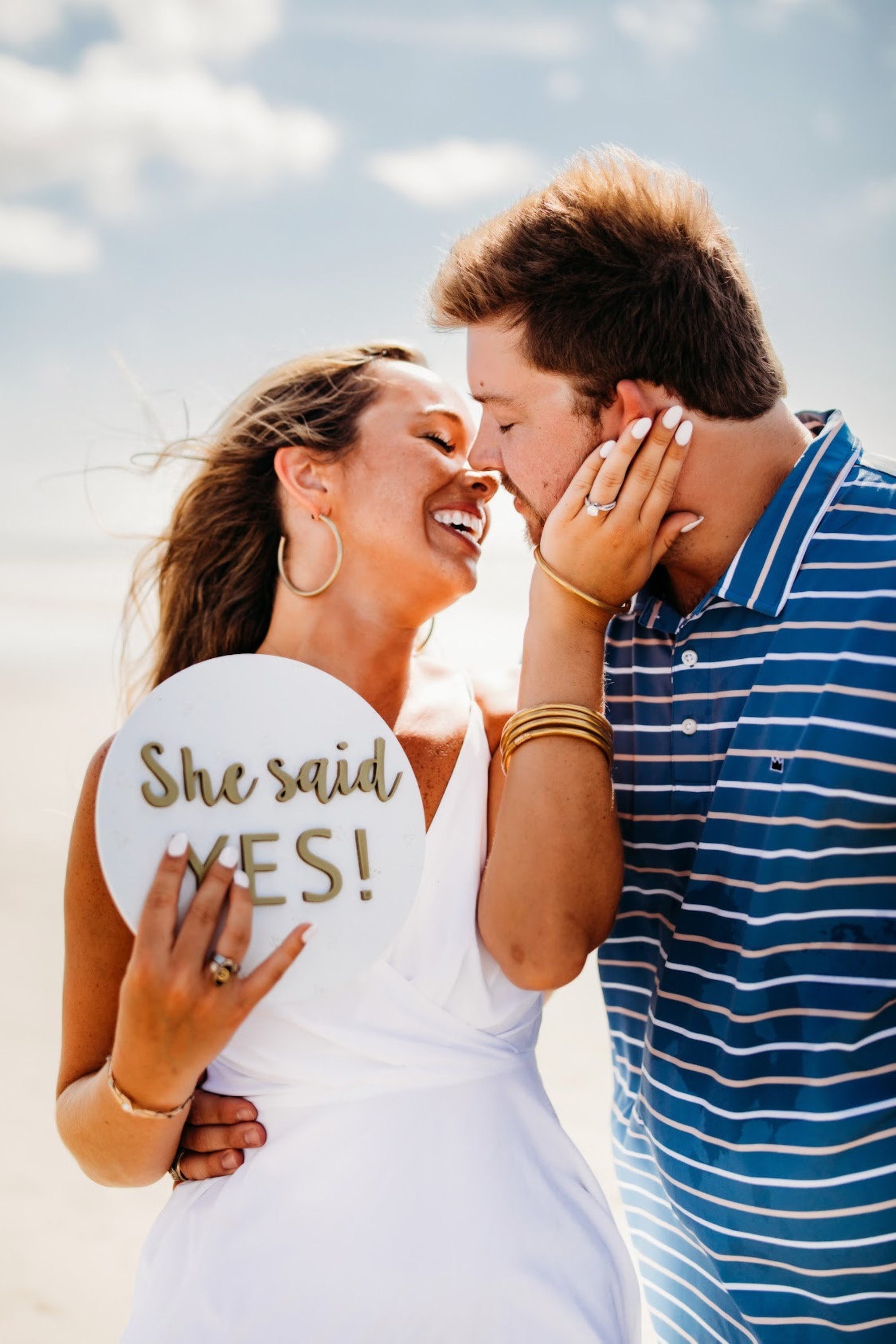 She Said Yes Wood Sign | Engagement Gift | Engagement Photo Prop | She ...