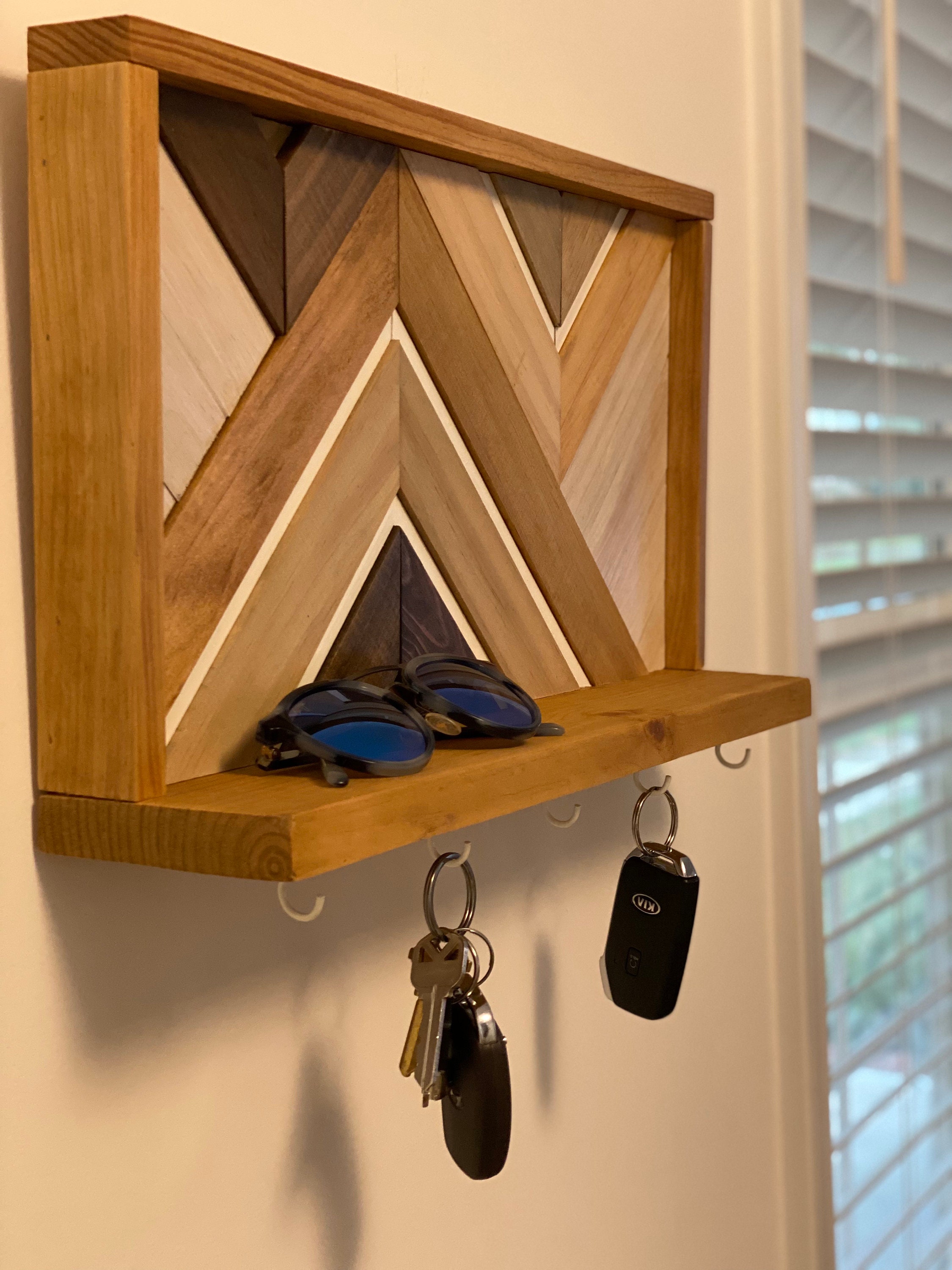 Key Holder With Ledge Entry Way Decor Housewarming Gift - Etsy