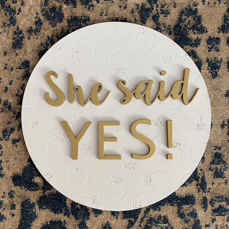 She Said Yes - Etsy