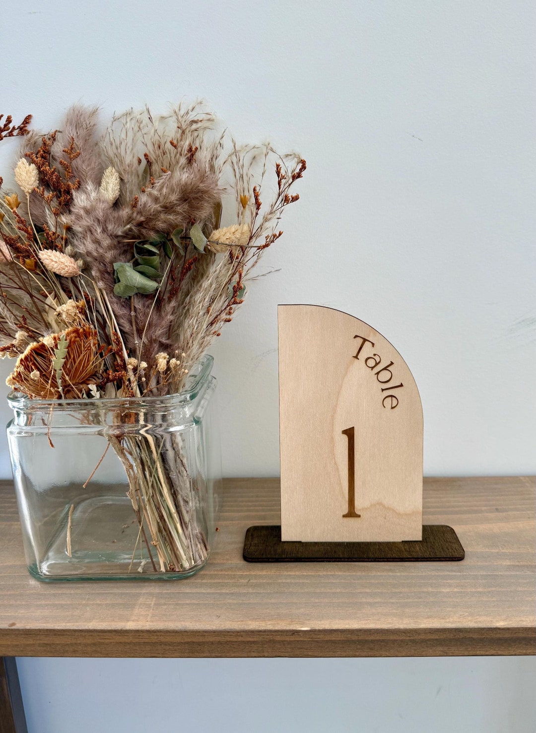 Half Arch Wedding Table Numbers | Wooden Table Numbers | Wedding Table ...