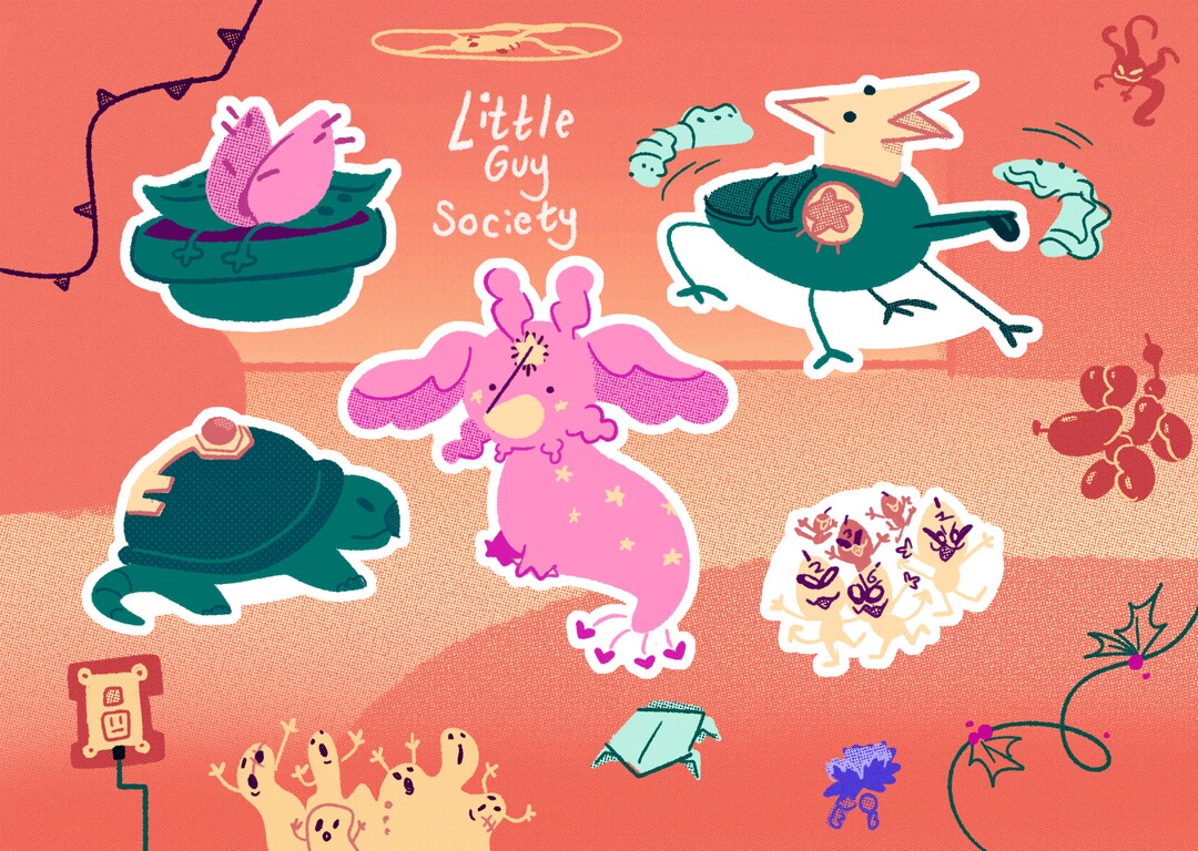 Little Guy Society Sticker Sheet - Etsy